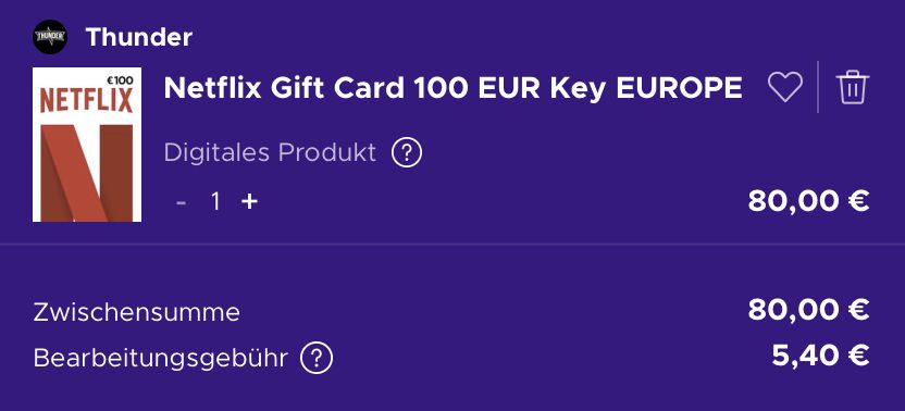 Netflix Gift Card 40€ – Europe bei Eneba ab 33,31€ jetzt sichern at ...