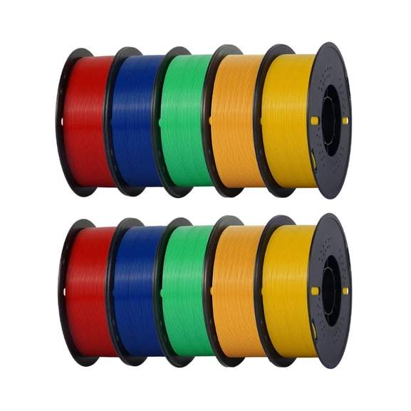 Kingroon PETG 1,75 mm 10 kg Filament – farbig Rot/Dklblau/Grün/Orange ...