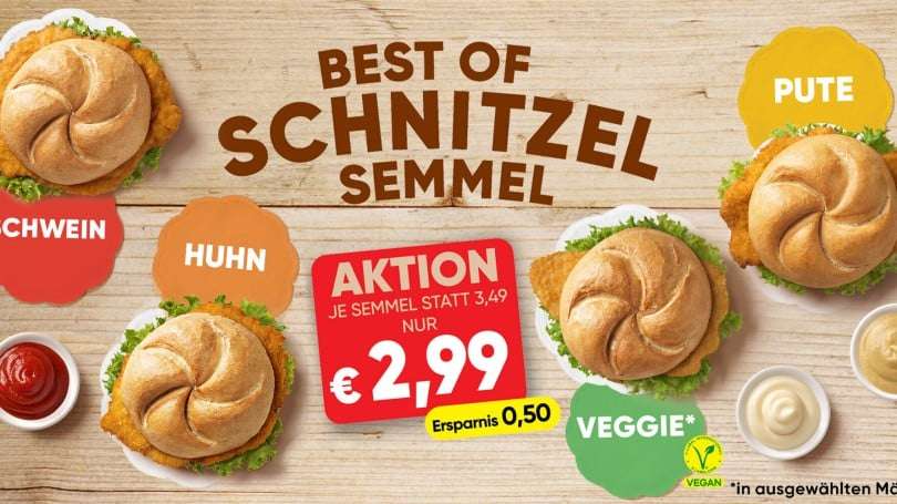 Leckere Schnitzelsemmel bei SPAR nur für 2.99€ - Jetzt zugreifen ...