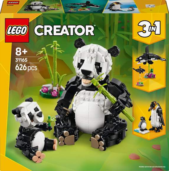 LEGO Creator 3-in-1 31165 Wilde Tiere: Pandafamilie alza – inkl. 25,42 ...