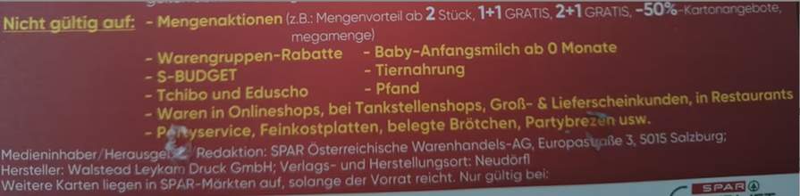 25% Rabatt Pickerl + AppJoker 2x4 Stück bei Spar, 22.1 - 4.2 | Preisjäger